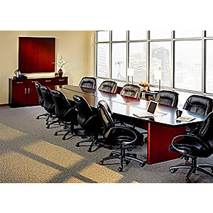 Safco Products Safco 8' Conference Table - Boat Shaped - Sierra Cherry - Corsica Series