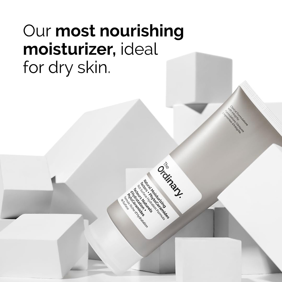The Ordinary Natural Moisturizing Factors + PhytoCeramides, Rich Moisturizer for Dry Skin & Barrier Strength, 3.4 Fl Oz