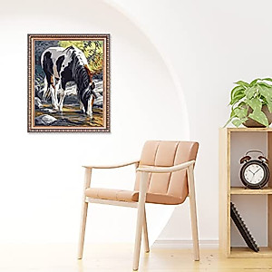 Rasugarlary Paint by Numbers for Adults Beginner, DIY Horse Paint by Numbers Kits on Canvas, Oil Painting Paintworks Acrylic Painting by Numbers Kits with for Home Decor Gift 15.7x19.6