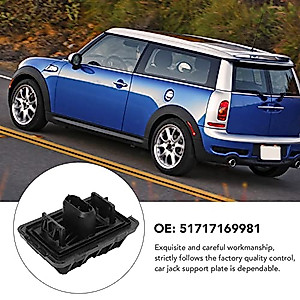 Jopwkuin 51717169981, Car Jack Support Plate Anti Aging Abrasion Resistance ABS Rubber OE Design Under Car Jack Pad for Autos