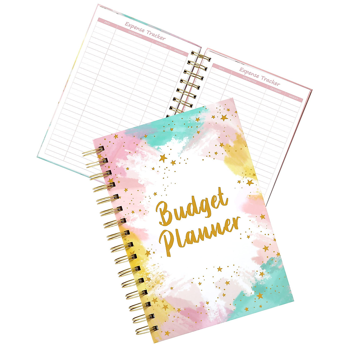 CAGIE Budget Planner 2024 - Budget Planner and Monthly Budget Book, Financial Planner Budget Book with 12 Pockets, Expense Tracker Notebook, Budget Book Planner for 2024, A5, Pink Budget Planner