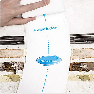 Extra Large Eraser Sponge,Extra Thick, Long Lasting, Multi-Purpose Scrubber Foam Cleaning Pads,Magic Sponge Eraser Sponge for Bathtub, Floor, Baseboard, Bathroom, Wall Cleaning (50 Pack) (White)