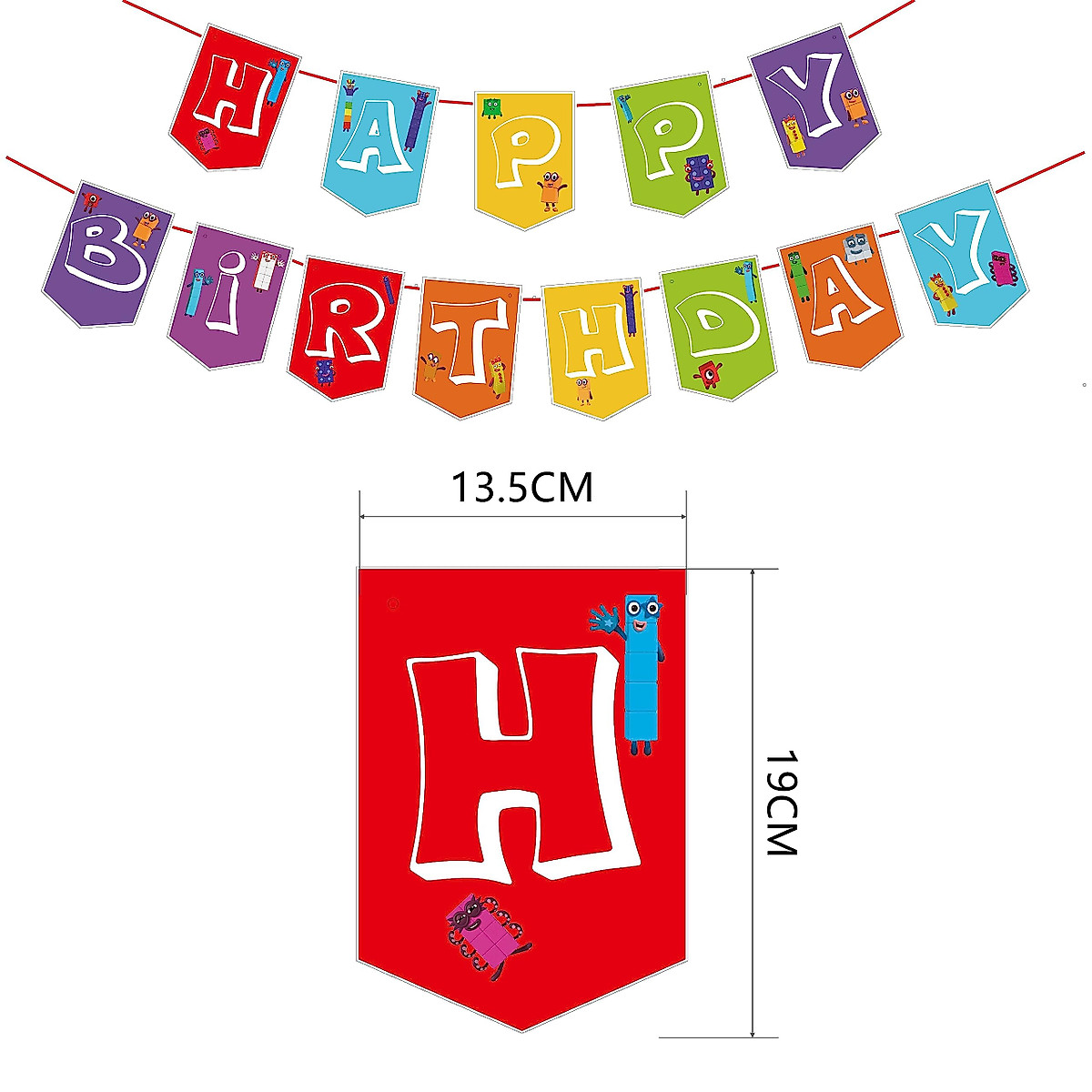 number birthday party supplies balloon cake topper blocks plates fork spoon birthday decoration for kids