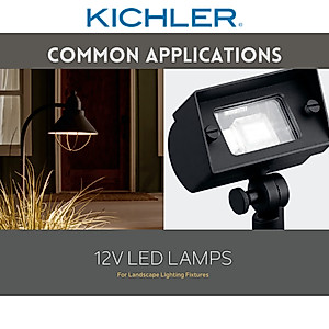 Kichler #12205 5W 12V MR11 Soft White 3000K LED Light Bulb 356L Indoor & Outdoor, Residential & Commercial 6 Count