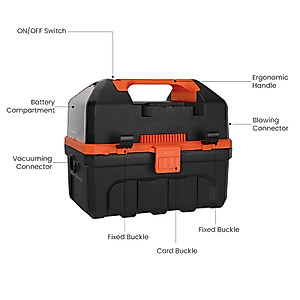 LIGO 20V Cordless Wet and Dry Vacuum Cleaner, 3 in 1 Design 2.64 Gallon Shop Vac with Blower Function- Includes 1 * 4.0 Ah Battery, HEPA&Foam Filters and Charger(Upgrade)