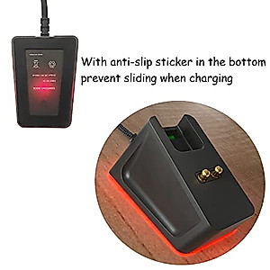 Charging Dock with 4.9Ft USB Charging Cable Fits for Razer Naga Pro/DeathAdder/Basilisk/Viper Ultimate Gaming Mouse,Magnetic Dock with Charge Status Indicator and Anti-Slip Sticker