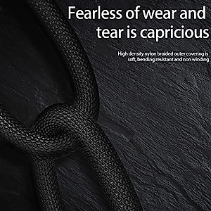 BGNTBUK Ps/2 Keyboard Extension Cable USB Android Illuminated LED Charging Cable 3.2ft (About 1m) Fast Charge for Any Device with Android Port 360 Charging Cable 6ft