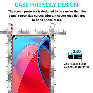 [2+2 Pack] for Motorola Moto G Stylus 5G Screen Protector and Camera Lens Protector,9H Hardness Tempered Glass Film,with 2.5D Edge Protection,HD Clear [Anti-Scratch] [Bubble Free] Easy Installation