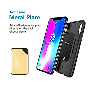 Magnetic Phone Car Mount, WixGear Universal Bite-Lock Air Vent Magnetic Phone Car Mount Holder, for Cell Phones with Swift-snap Technology