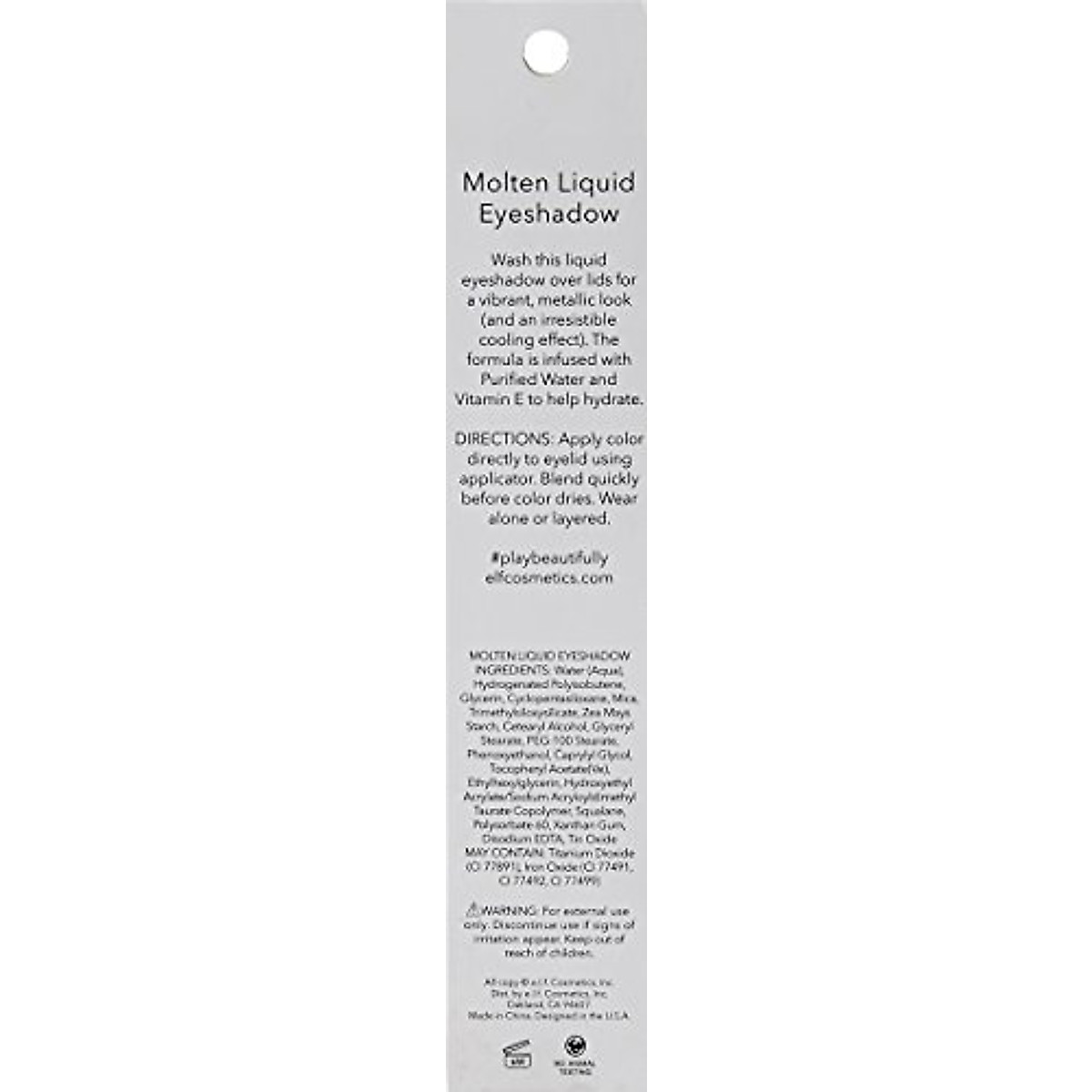 Elf Aqua Beauty Molten Liquid Eyeshadow 57032 Liquid Gold, 0.09 Ounce (Pack of 1)