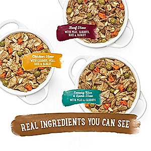 Purina Beneful High Protein, Gravy Wet Dog Food Variety Pack, Prepared Meals Stew - (2 Packs of 6) 10 oz. Tubs