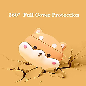 KAIJIA Cute Case for 2021 Apple AirPods 3rd Gen (Latest Model) with Keychain,Funny 3D Cartoon Animal Style Designed,Shockproof Silicone Protective Cover for Kids Girl Women Boy Teens Men (Corgi)