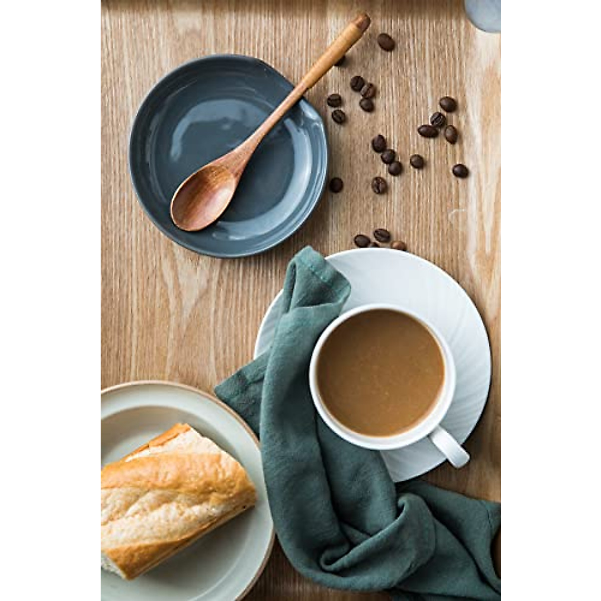 Porcelain Spoon Rest with Drip Tray for Multiple Utensils, Cooking&Large Stove Spoon Holder