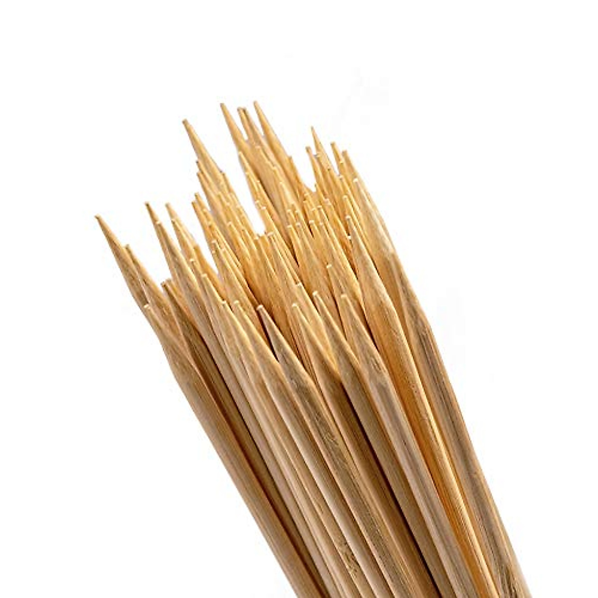 J-Line Design 100 All Natural 16 Inch Bamboo Skewers for BBQ, Grill, Shish Kabob, Appetizers, Fruit, Vegetables, Marshmallows and More - in PVC Tube Case Complete with Silicone Sauce Basting Brush