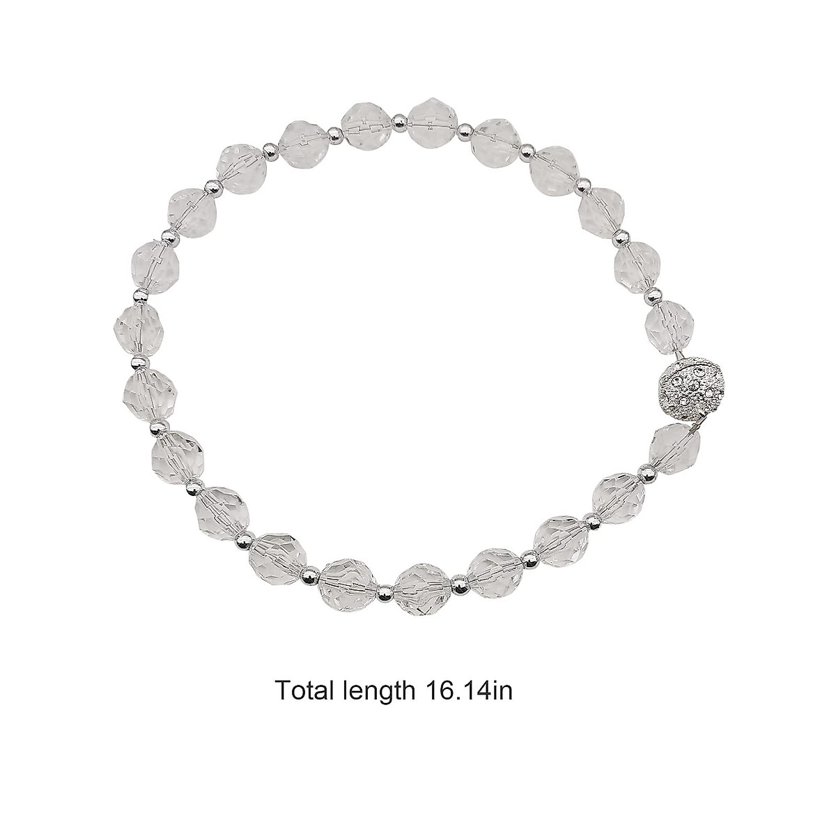 Strong Magnetic Curtain Tiebacks Crystal Acrylic Beaded Curtain Ties Curtain Tie Backs for Curtains Curtain Holdbacks Curtain Holders for Drapes Curtain Holdback for Home Office Bedroom 1pcs