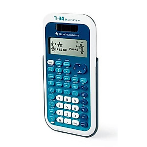 Texas Instruments MultiView TI-34 Scientific Calculator - 4 Line(s) - 16 Character(s) - LCD - Solar, Battery Powered 34MV/TBL/1L1/A