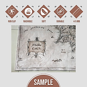 Middle Earth, Middle Earth Rug, Living Room Rug, Fan Map Rug (55”x78”)=140x200cm