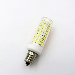 10W E11 Mini Ceramic Corn Light Bulbs- 102 LEDs 2835 SMD 1000lm Daylight White 6000K LED Corn JDE11 Lamp 70W Equivalent for Ceiling Fan, Sconce, Cabinet, Dimmable, 120V(No fit E12) (4 Pack)