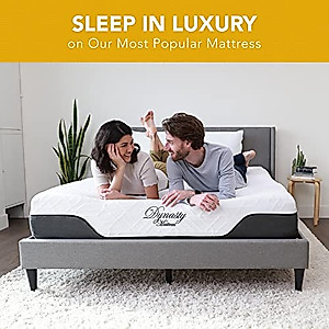 DynastyMattress Essential 12 Inch California King Size Cooling Gel Memory Foam Mattress Bed Firm