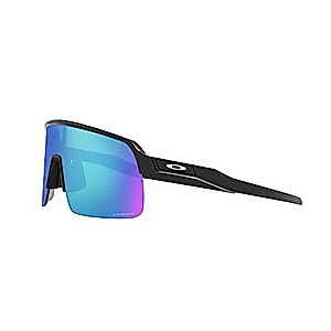 Oakley Men's OO9463A Sutro Lite Low Bridge Fit Rectangular Sunglasses, Matte Black/Prizm Sapphire, 39 mm