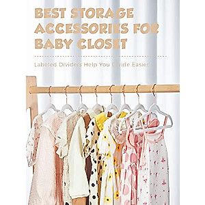 Smartor Kids Velvet Hangers 50 Pack, 14'' Inch Premium Non Slip Kids Felt Hangers for Closet, Space Saving Toddler Clothes Hanger for Youth's Childrens' Clothes Shirts, Pants, Dresses - White