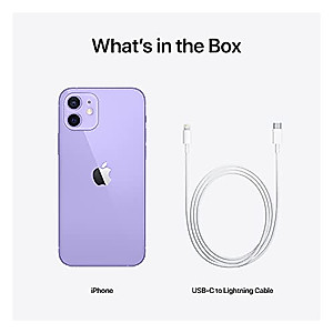 Apple iPhone 12 (128GB, Purple) [Locked] + Carrier Subscription