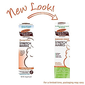 Palmer's Cocoa Butter Formula Massage Cream for Stretch Marks and Pregnancy Skin Care, 4.4 Ounces (Pack of 2)