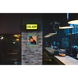 This is what I did. I read books, I drink coffee and the slogan of things I know, cat cans vintage art deco logo suitable for home kitchen bathroom farm garden cafe and other wall decoration 8x12 inches, 12x16 inches (8x12 inches)