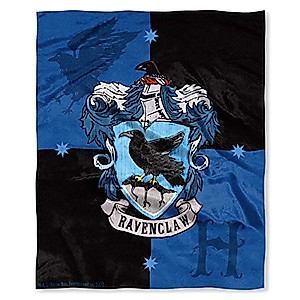 Harry Potter Slytherin House Crest Silk Touch Throw 50" x 60"- Slytherin