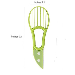 Avocado Saver And Slicer 3 In 1 / Avocado Holder/Keeper Storage Cover Silicone Food Savers / Avocado Pitter/Peeler/Cutter/Skinner And Corer Tools