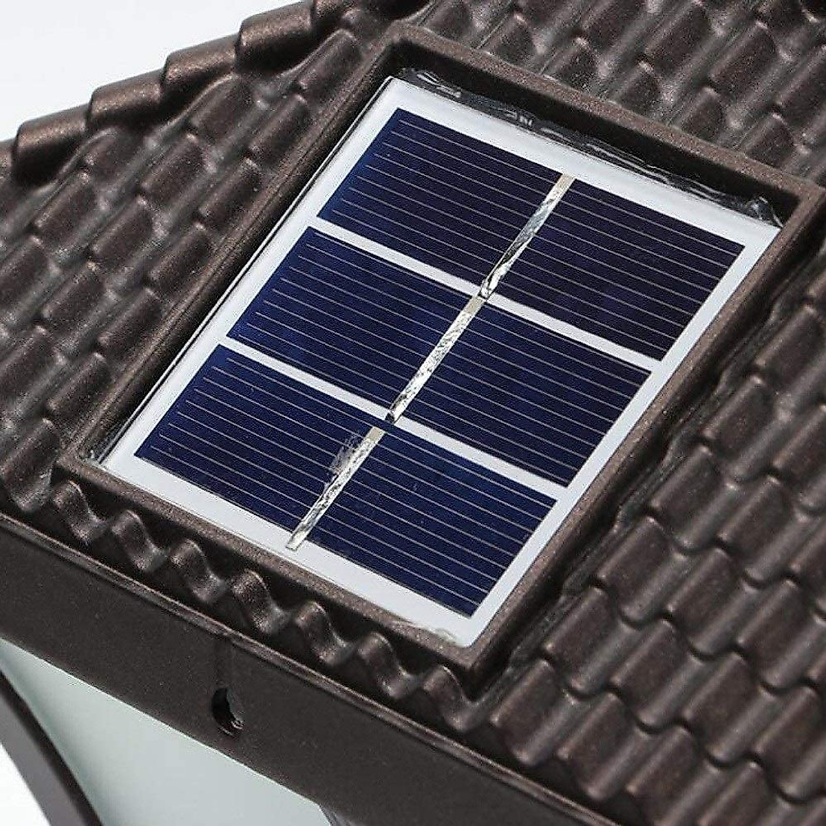 HSCW Solar Street Light Home Landscape Garden Lawn Led Street Light Outdoor Waterproof Wall Lamp Post Head Lamp Solar Light IP55 Rainproof and Rustproof Landscape Decorative Lighting (Size : 47CM)