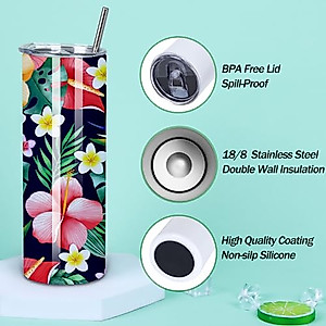 Tswofia 20 oz Stainless Steel Insulated Straight Sublimation Tumblers, 24 Pack, White, Skinny, Modern, Reusable, Perfect for Home and Travel