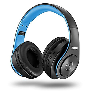 TUINYO Bluetooth Headphones Wireless, Over Ear Stereo Wireless Headset 35H Playtime with deep bass, Soft Memory-Protein Earmuffs, Built-in Mic Wired Mode PC/Cell Phones/TV