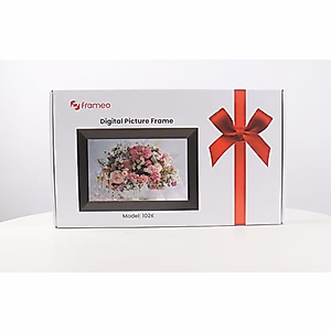 Frameo 10.1 Inch WiFi Digital Picture Frame, 1280x800 HD IPS Touch Screen Photo Frame Electronic, 32GB Memory, Auto-Rotate, Wall Mountable, Share Photos/Videos via Frameo App from Anywhere 2 Pack