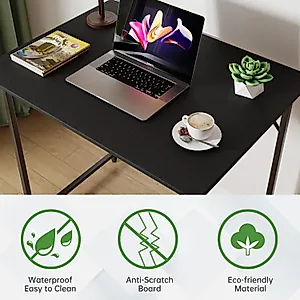 Computer Desk, 32 Inch Home Office Desk with Metal Frame, Modern Simple Style Small Computer Desk PC Table for Home Office Study, Computer Writing Desk Office Desk Work Study Table for Small Space