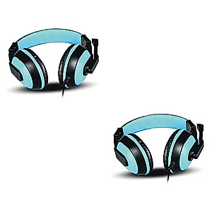 Mikikit 2pcs Over The Head Headphones Overhead Headphones Wired Headphones for Computer Noise Cancelling Headset Gamer Headphones Gaming Headset Adjustable Game Headphone Earphone