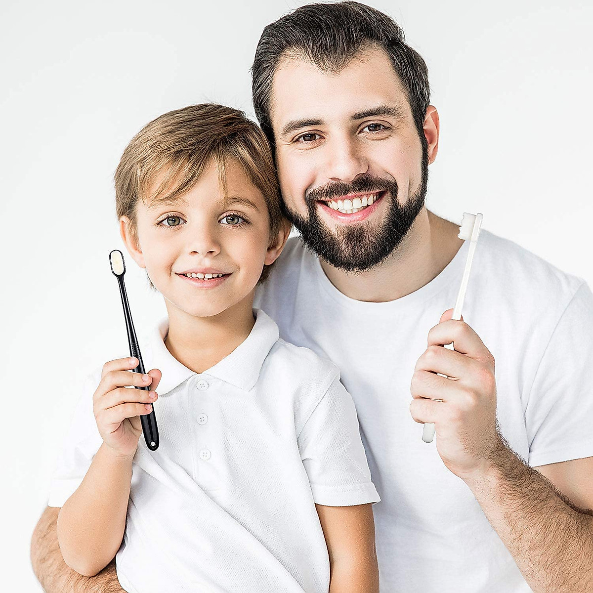 Adult Clean Spiral Bristles Toothbrush, Medium Manual Soft Toothbrushes