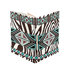 Tongluoye Aztec Geometry Brown Spirals Book Protector Pouch for Girls Boys Classic Book Dust Jacket Covers with Anti-scratch Design Durable Stretchable Book Box Suitable for Most Books Nice Gifts