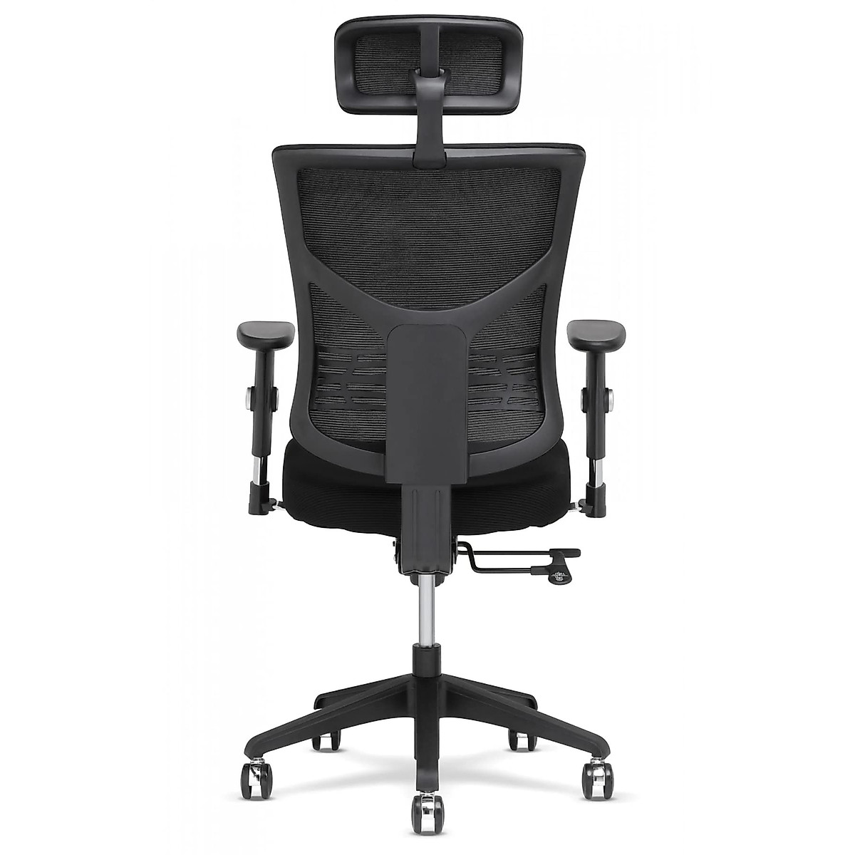 X-Chair X-Project High End Task Chair, Black A.T.R. Fabric with Headrest - Ergonomic Office Seat/Advanced Tensile Recovery Fabric/Highly Adjustable & Supportive/Comfortable Feel/Perfect for Workspace