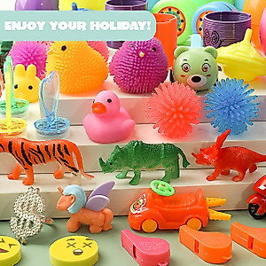 JOYIN 144 Pcs Prefilled Easter Eggs with Toys Plus Stickers Inside, Stuffed Toys for Easter Eggs Hunt, Basket Stuffers/Fillers, Party Favor, Classroom Prize Supplies