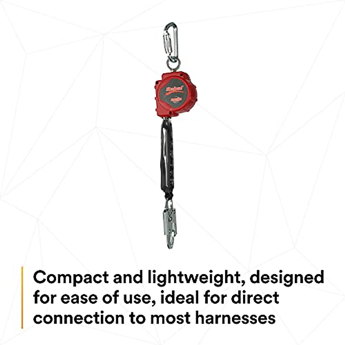 3M - 3100425 PROTECTA Rebel 11' Polyester Web Self-Retracting Lifeline, Black/Red