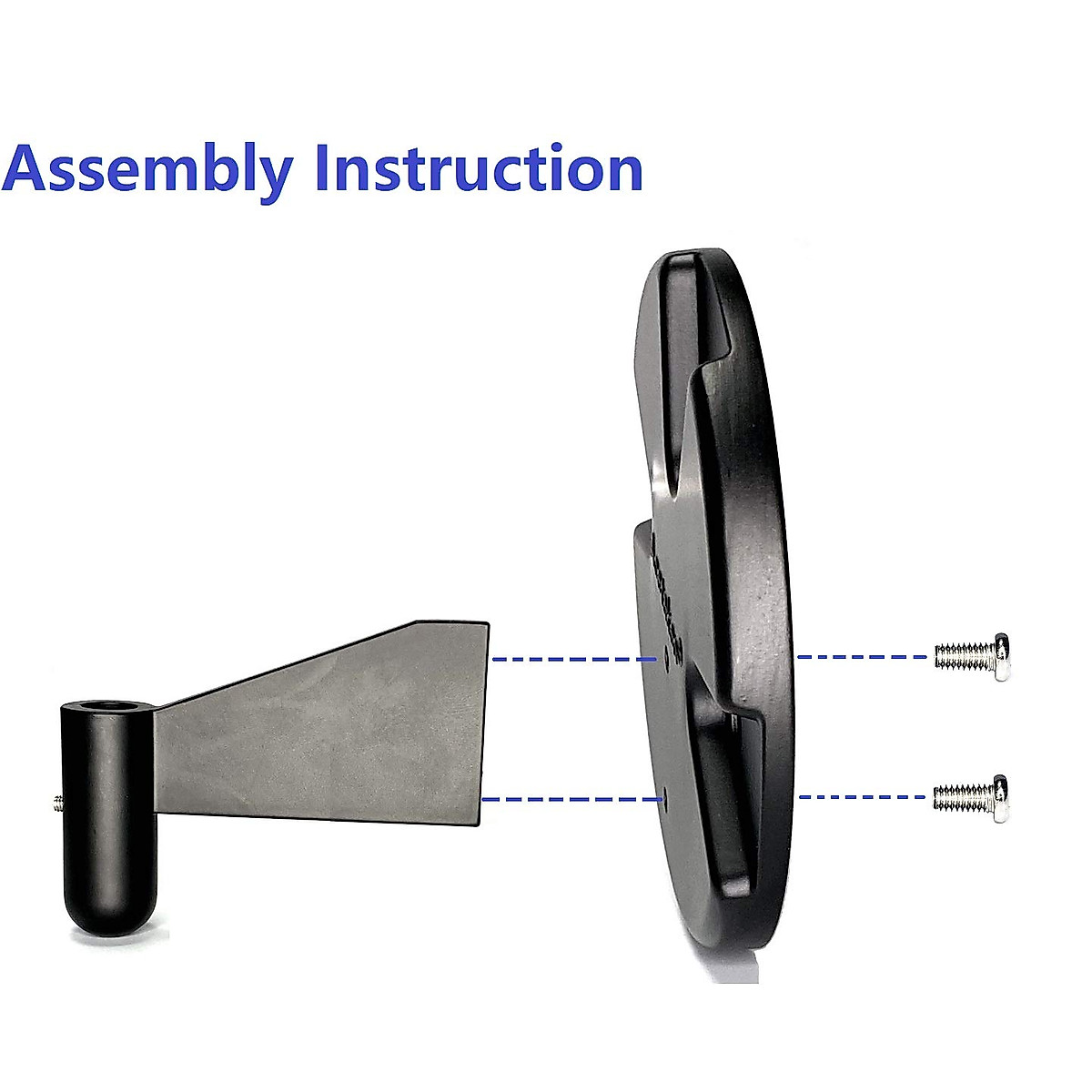 Wall Mount for Suspension Boom Arm, Round Plate and Attaching Holder Piece Compatible with Microphone Stand,Mobile phone Stand,Webcam Stand