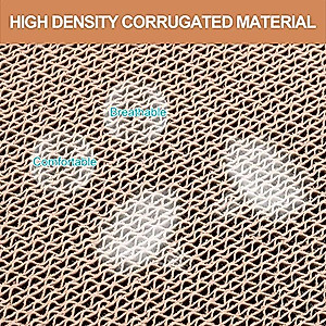 HALOVIE Extra Large Size Cat Scratcher Bed, 24 Inch Cat Scratch Pad Cardboard Sofa Scratching Board Lounge Couch for Indoor Cats