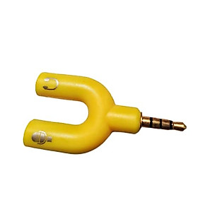 CZLCD 6Pack Multicolour 3.5mm Headphone U Splitter, 3.5mm Male to Dual Female Stereo Jack Adapter Converter for Audio Stereo Headphones and MIC