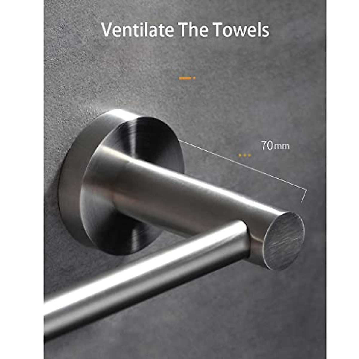 Bath Towel Bar Towel Bar, Matte Brushed Stainless Steel Towel Holders, Bathroon Single Towel Rail Holder Rack, Bathroom Accessories Towel Holder