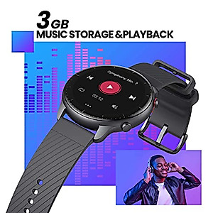 [2022 New Version] Amazfit GTR 2 Smart Watch for Men, Alexa Built-in, with Bluetooth Call & Text, GPS Fitness Tracker, 90 Sports Modes, Blood Oxygen Heart Rate Tracker, for Android iPhone, Black