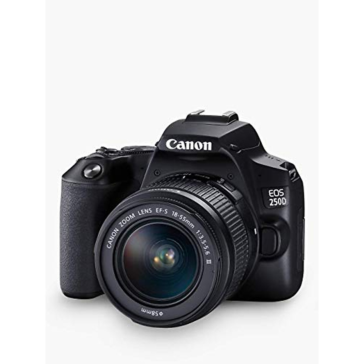 Canon EOS 250D (Rebel SL3) DSLR Camera with 18-55mm f/3.5-5.6 III Zoom Lens & 75-300mm III Lens Bundle + 64GB Memory, Case, Tripod, Filters and More