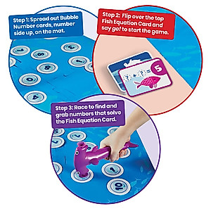 hand2mind Hammerhead Number Hunt! Math Game, Addition and Subtraction Games, Educational Board Games, Fun Games for Family Game Night, Kindergarten Learning Games for Kids Ages 5-7, Kids Learning Toys