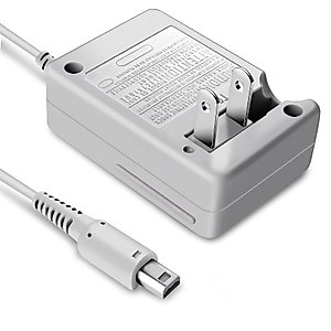FIOTOK 3DS Charger, 3DS Charger Compatible with Nintendo 3DS/ New 3DS XL/DSi/DSi XL/2DS/ 2DS XL Wall Plug Adapter (100-240v)