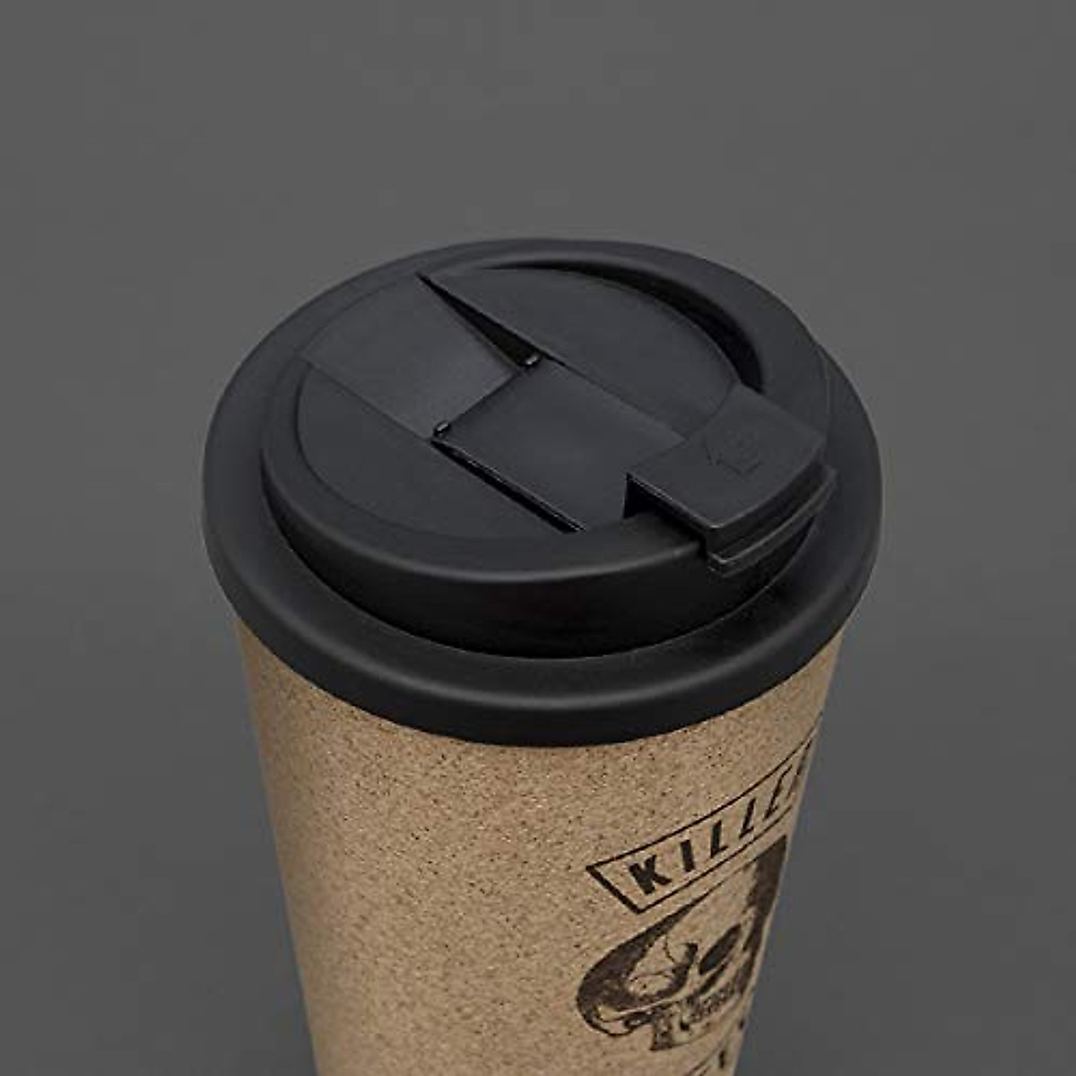 Iron And Glory Reusable Cork Leak Proof Lid and Double Walled Insulation-to Go Coffee and Tea Cup for Travel and Work, 425ml, Stainless Steel, 15 Ounces